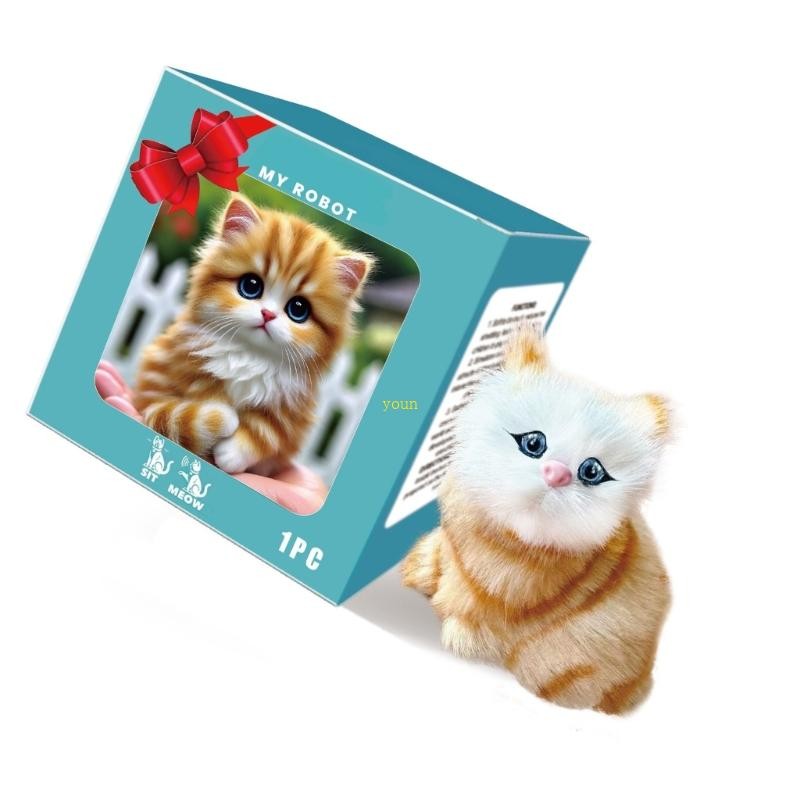 youn Soundable Plush Cats Toy with Life Like Behavior Sound Lovely ...