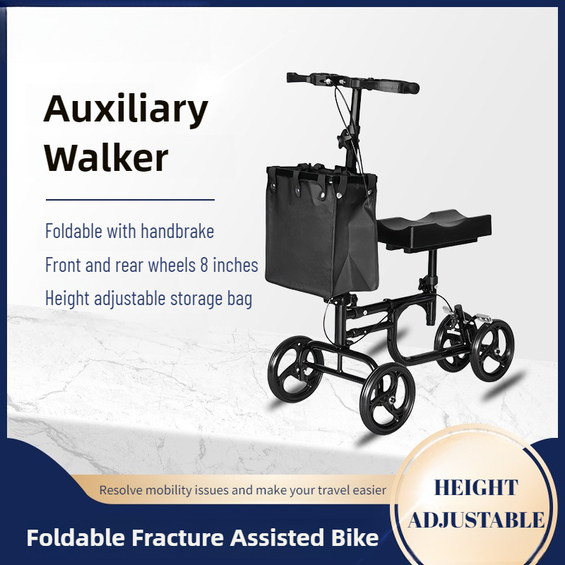Foldable Portable Assistive Walking Device Elderly Knee Scooter ...