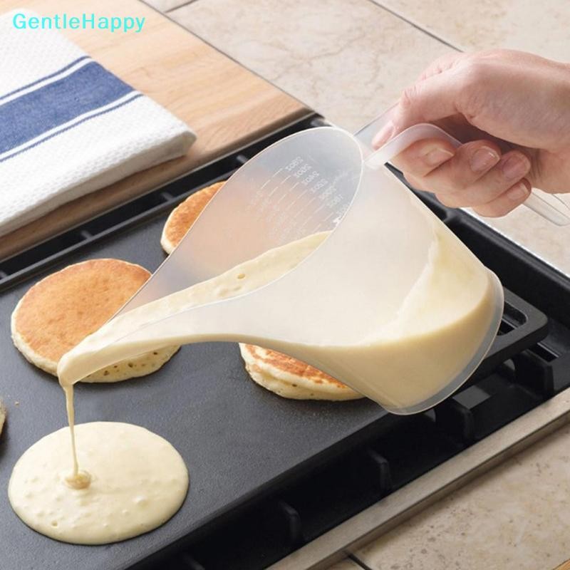 GentleHappy 1000ML Tip Mouth Plastic Measuring Jug Cup Graduated ...