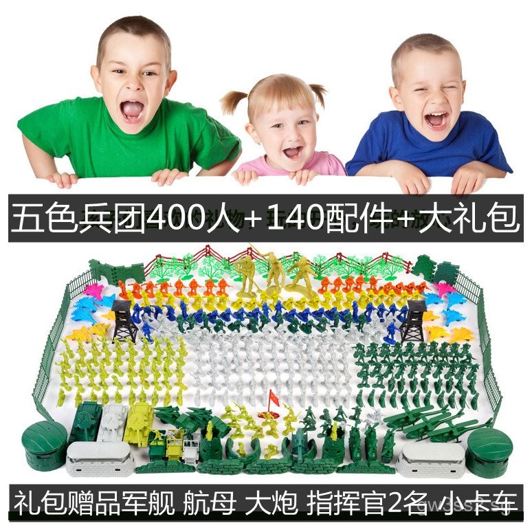 Toy Soldier Battle Miniature Plastic Soldier Model Set Airplane ...