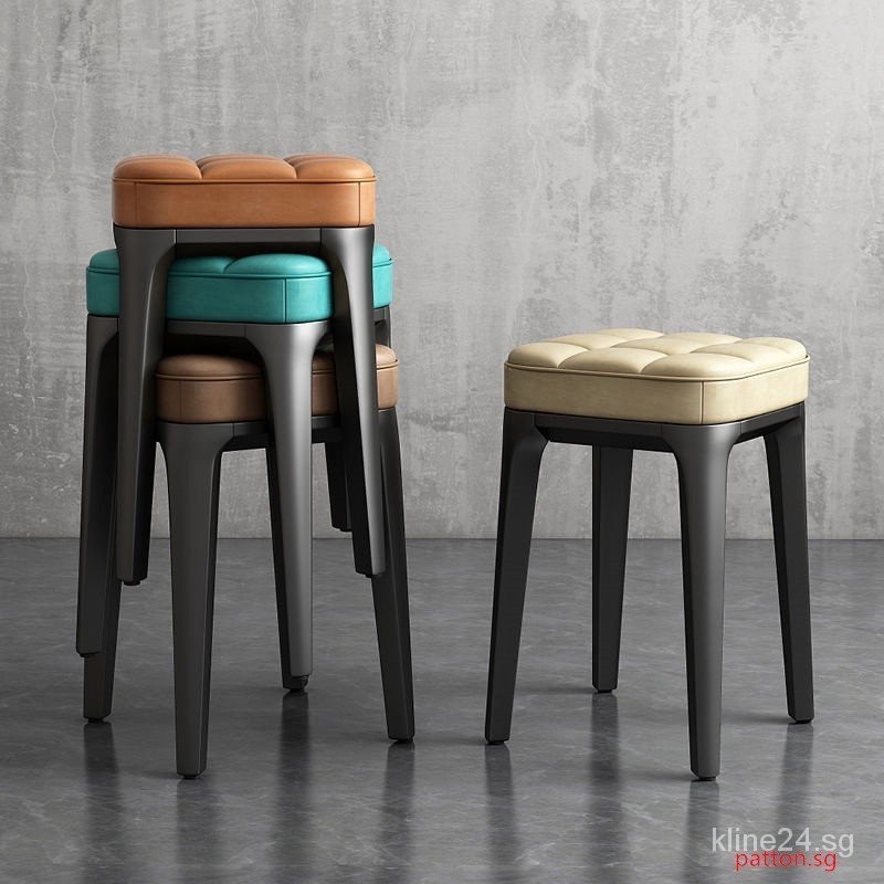 Soft Bag Dining Stool Chair Modern Simple Dining Stool Can Be Stacked ...