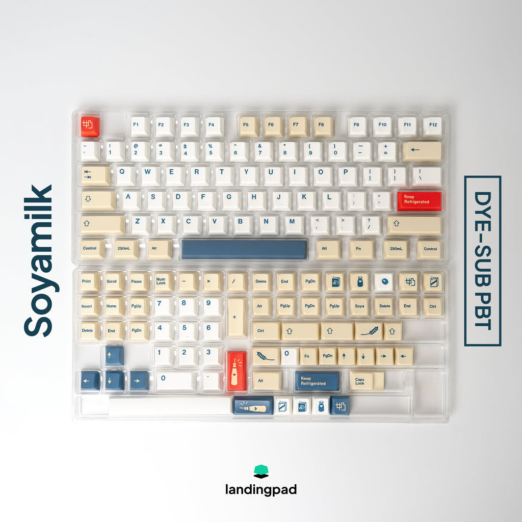 [⌨️ LandingPad] PBT Soyamilk / Soymilk / Soya Milk / Soy Milk Keycap ...