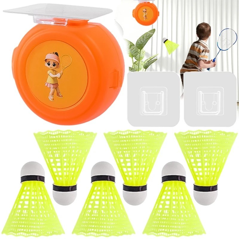 1/3/6 Ball/Set Portable Badminton Trainer - Badminton Rebound Device ...