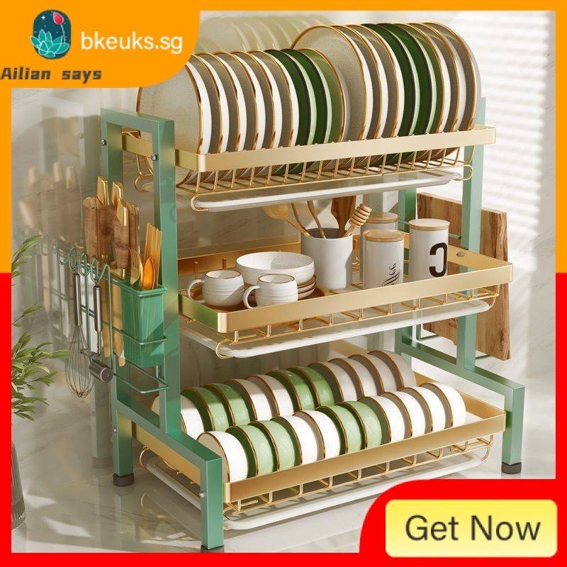 [48H Shipping]Kitchen Storage Rack Bowl Dish Storage Rack304Stainless ...