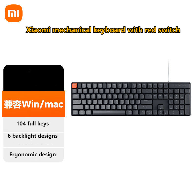 Xiaomi Wired Mechanical Keyboard Green Axis Red Axis Mijia Keyboard 104 ...