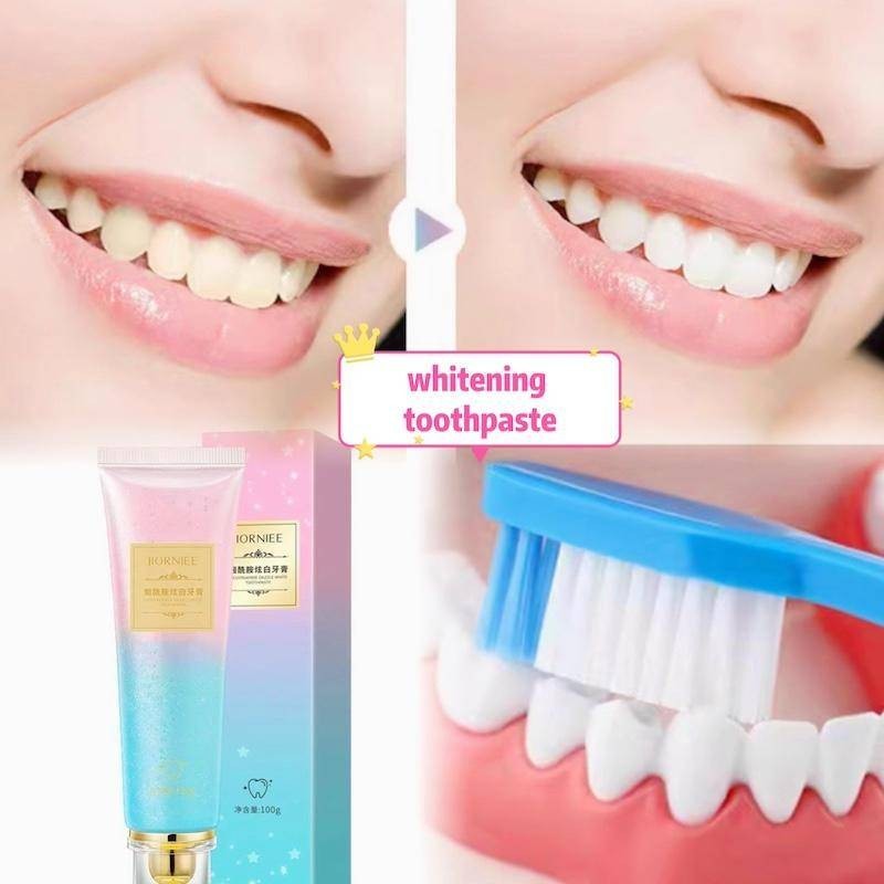 Niacinamide whitening toothpaste tooth Descaling remove yellow stains ...