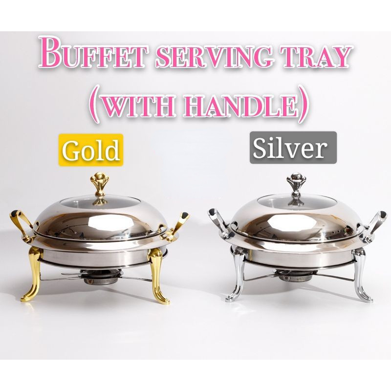 Stainless Steel Buffet Serving Tray Set Food Tray Chafing Dish Soup ...