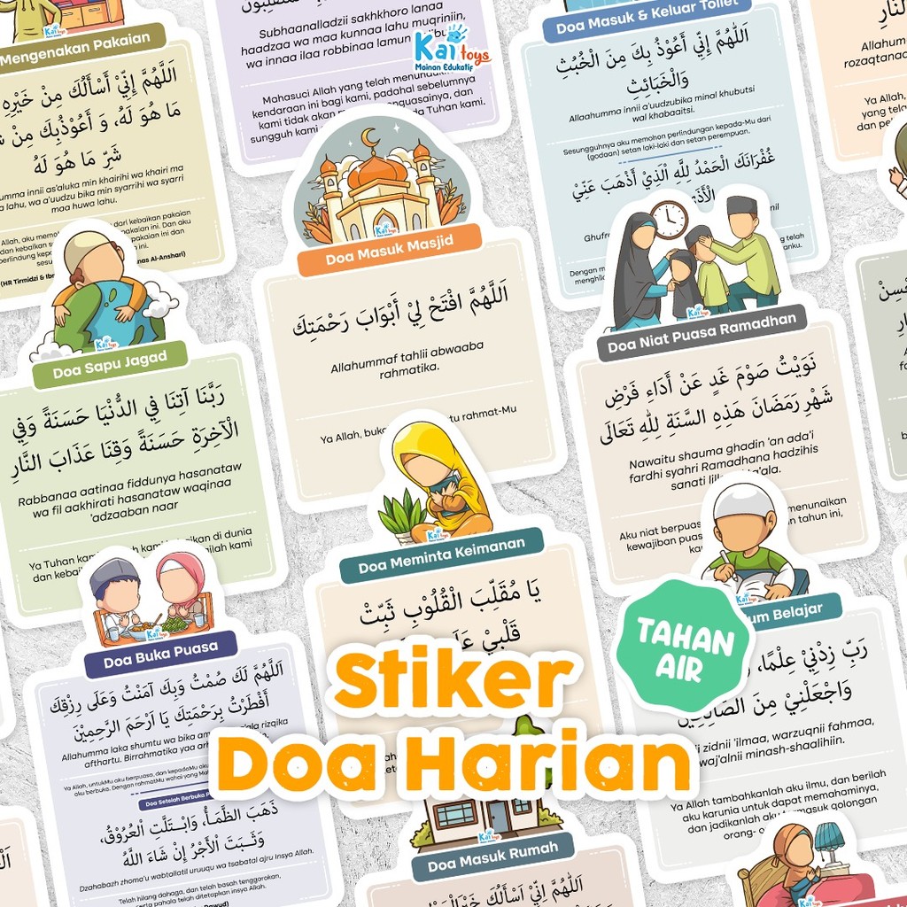 1 pcs Waterproof Daily Prayer Sticker - Waterproof Vinyl Sticker ...