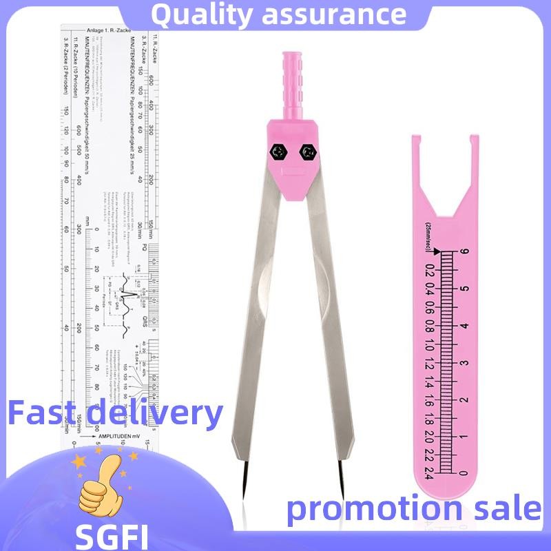 EKG Calipers ECG Calipers Measuring Tool with Ruler EKG Caliper Divider ...
