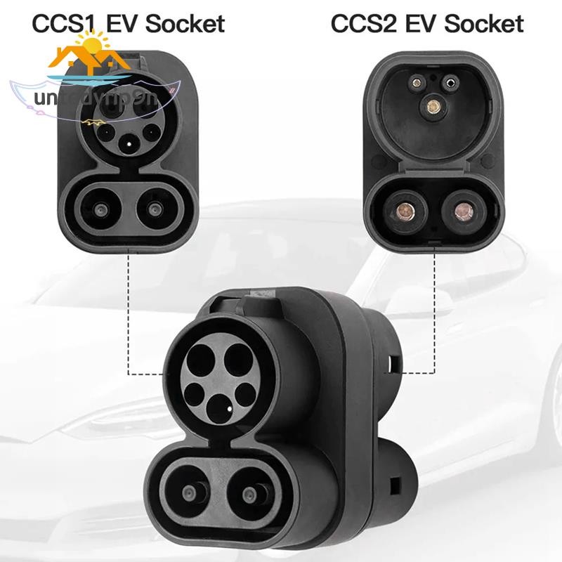 CCS1 to CCS2 EV 1000V 250A CCS1 to CCS2 Plug Charging Connector Adaptor ...