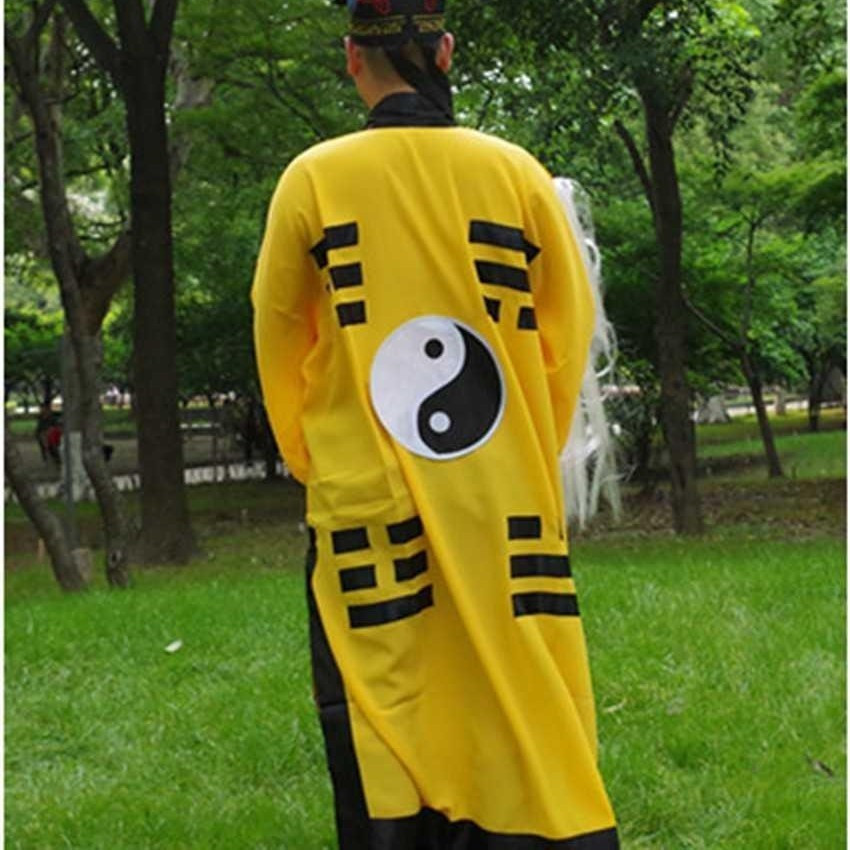 SgSELLERT Taoist Costume Taoist Robe Robe Robe Suit Halloween Ancient ...