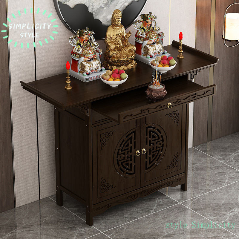 New Chinese Style Altar God of Wealth Worship Table Home Buddha Shrine ...