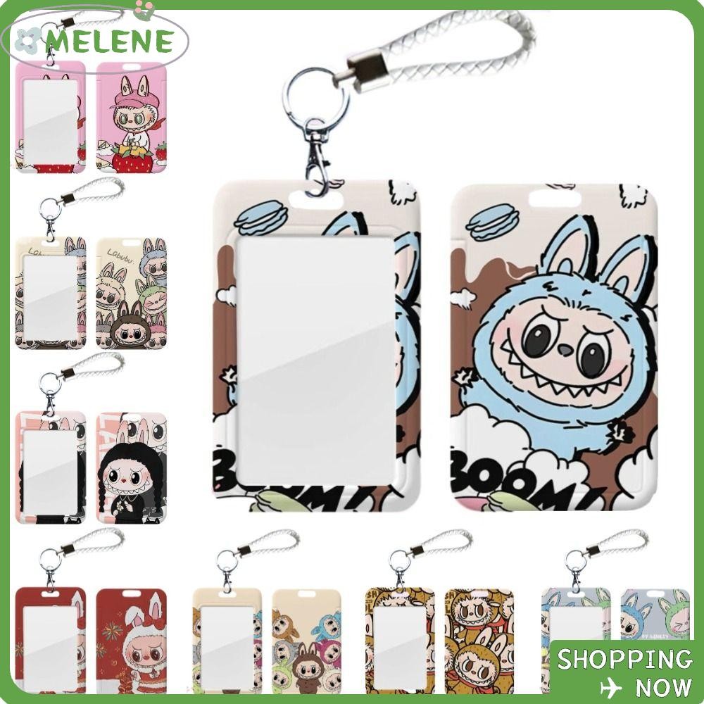 MELENE Labubu Card Set, Comes with Lanyard Reusable Labubu Card Sleeve ...