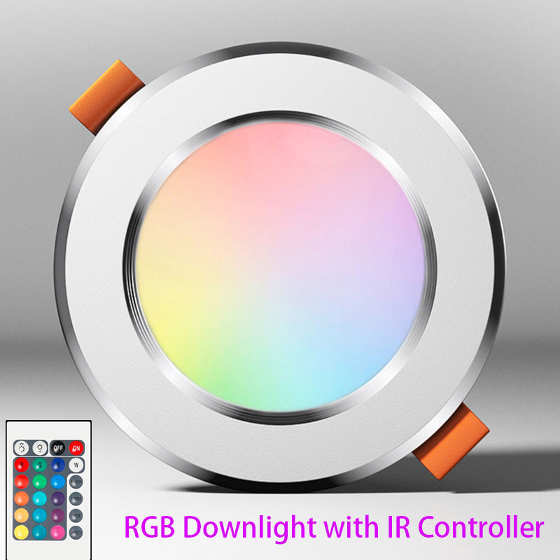 RGB Downlight Led 5W 10W 15W Dimmable AC 220V 230V Downlight Smart ...