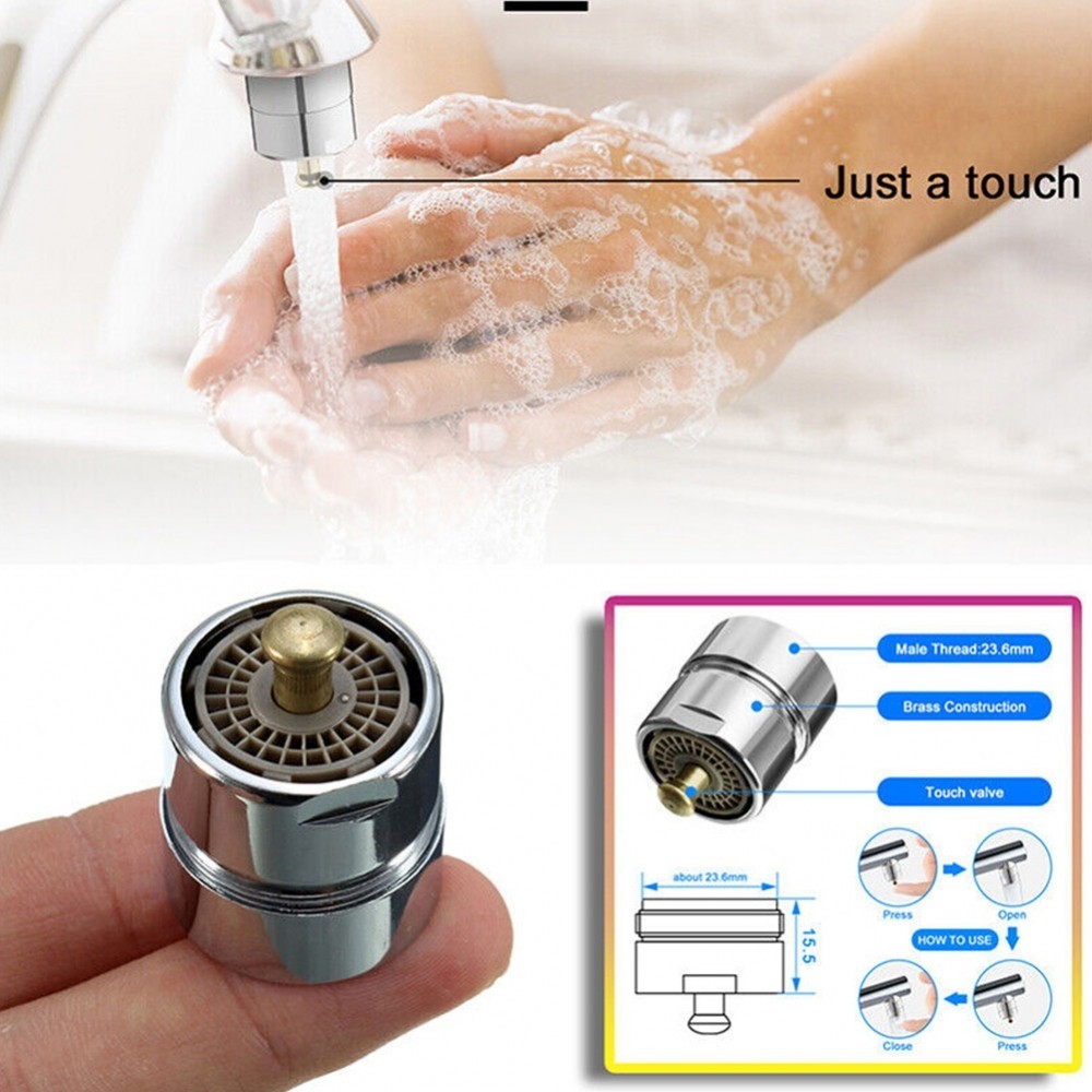 Touch Control Copper Kitchen Faucet Aerator Nozzle Water Saving 60 80 ...