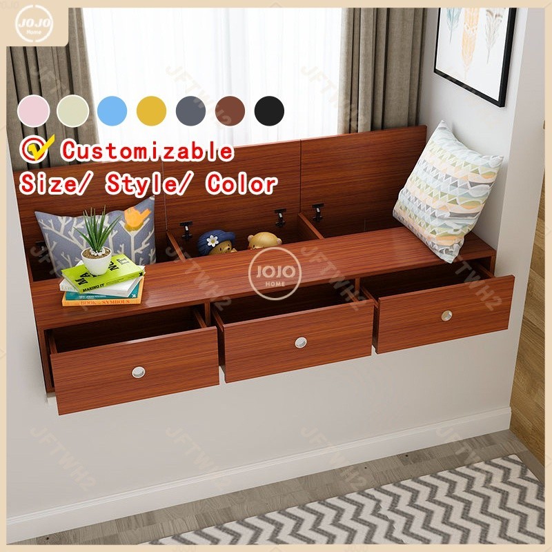 Bay window storage cabinets can be customized up door and window ...