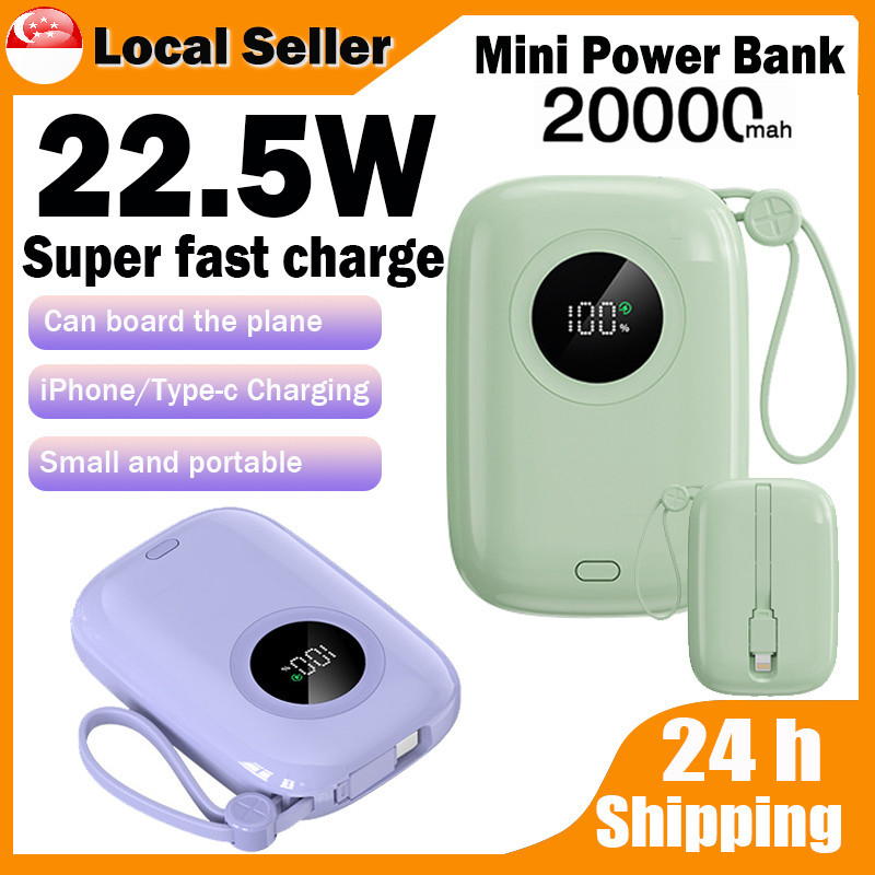 22.5W Super Fast Charging Mini Power Bank 20000mAh Power Bank for ...