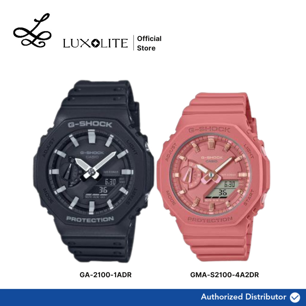 [Luxolite] G-Shock Couple Series Digital Analog GA-2100-1ADR/GMA-S2100 ...