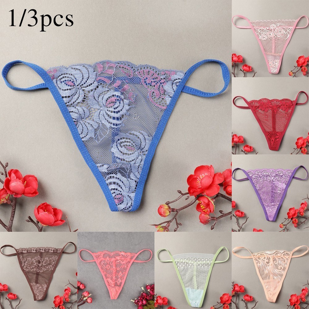 ⭐ BIG DISCOUNTS⭐Sexy Lace Thongs Lingerie G-string Panties V-string ...