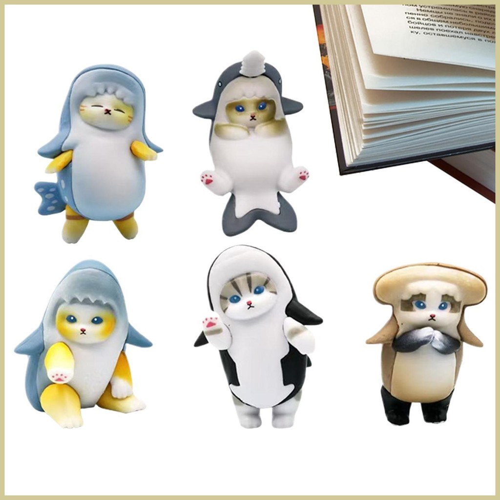 For Mofusand Shark Samenyan Character Model Ornaments Cat Anime Statue ...