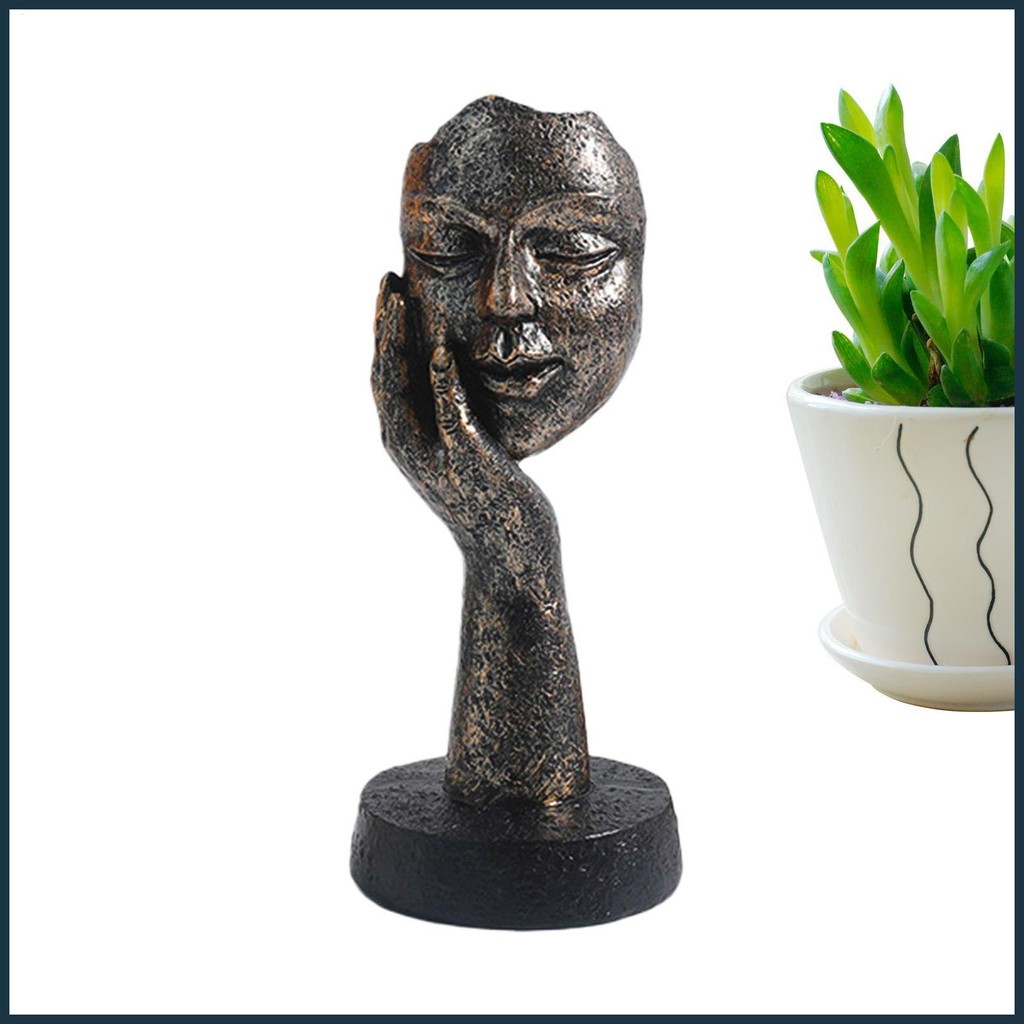 Abstract Thinker Sculpture Resin Desktop Abstract Thinking Man ...