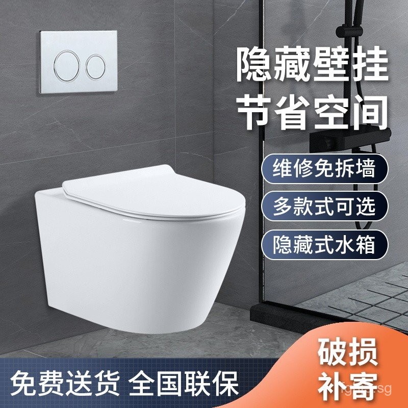 Bopei Wall-Mounted Smart Toilet Wall-Installed Hidden Water Tank ...