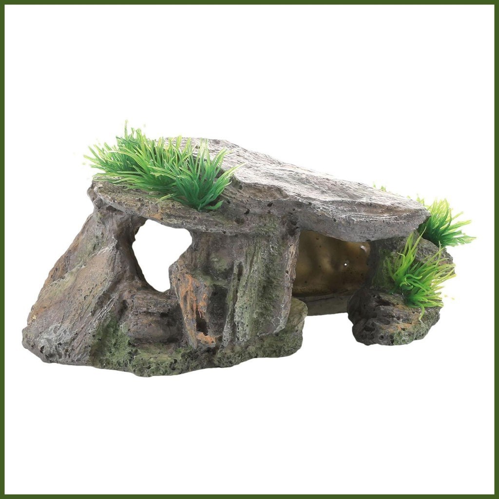 Reptile Fish Tank Hideout Small Fish Hideaway Aquarium Decoration ...