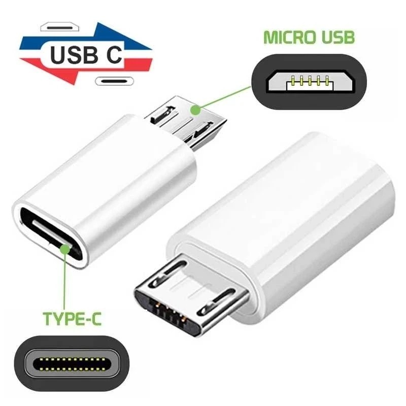 Type-C to Micro USB Adapter - USB C To Micro USB Data OTG - Cable ...