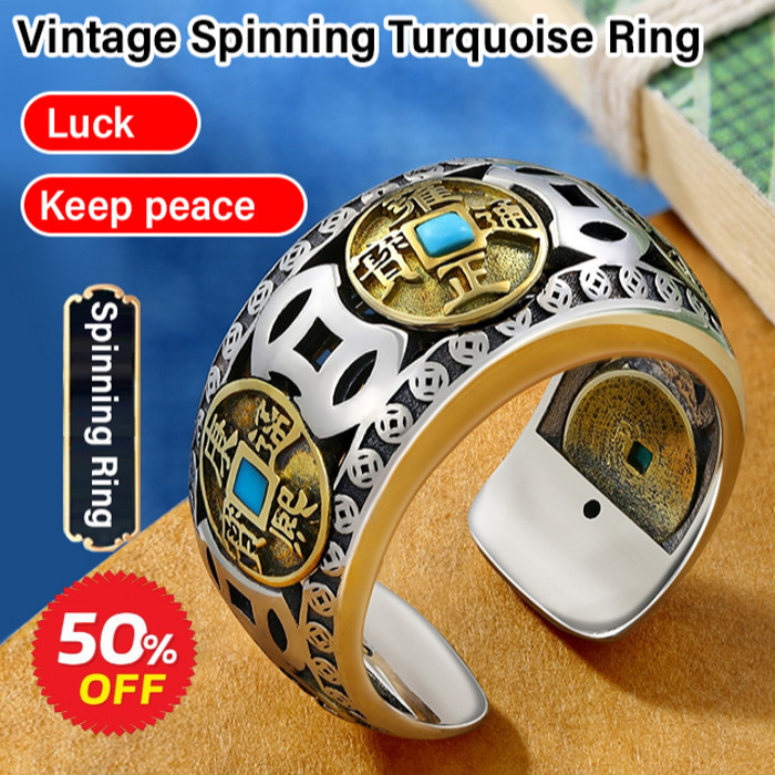 Natural Open Adjustment Ring Five Emperors Money Transfer Consecration ...