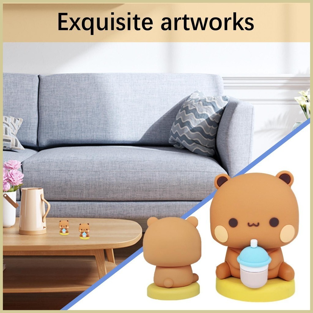 Cute Figures for Kids Anime Figure Mini Bear Toy Comic Collectible ...