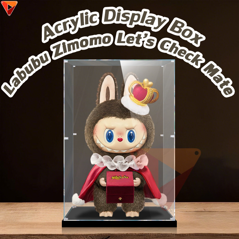 Transparent Storage Box Acrylic Display Box For Labubu Zimomo Let's ...