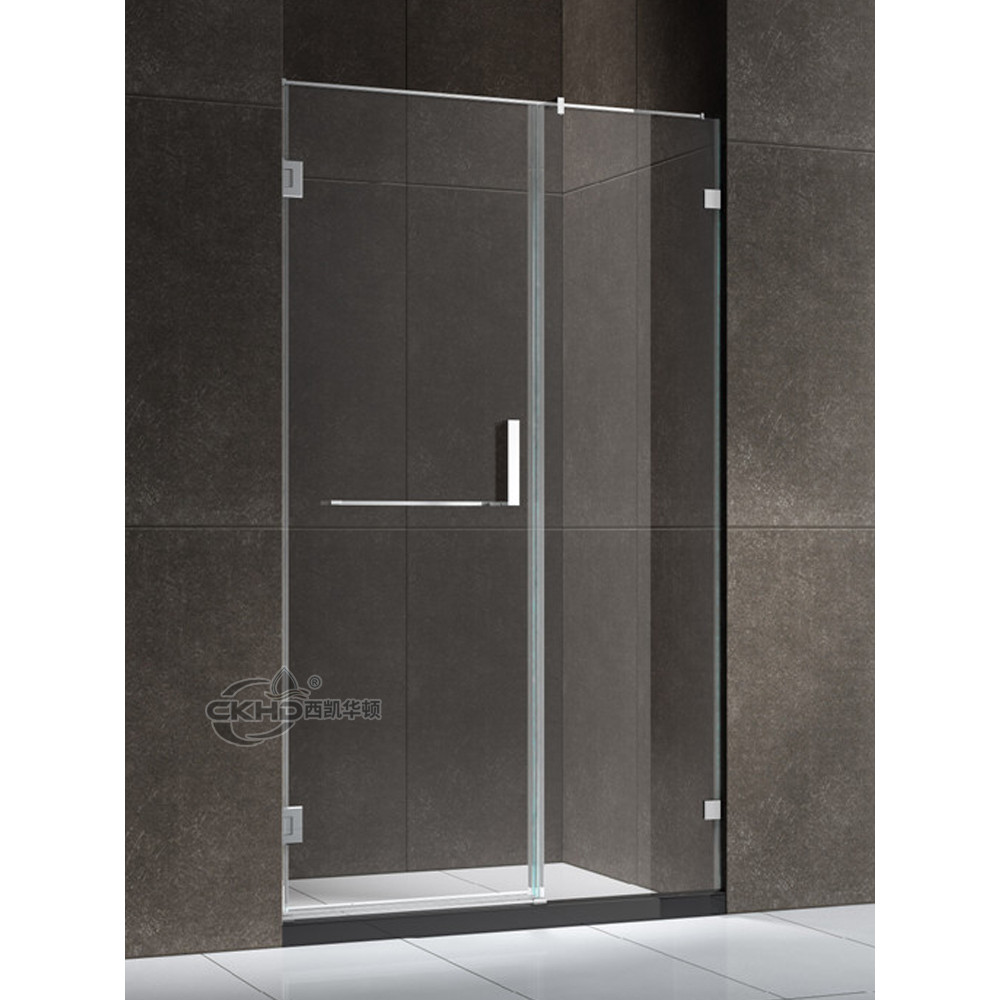 Frameless Shower Enclosure Straight Shower Room Stainless Steel Integrated Bathroom Partition ...