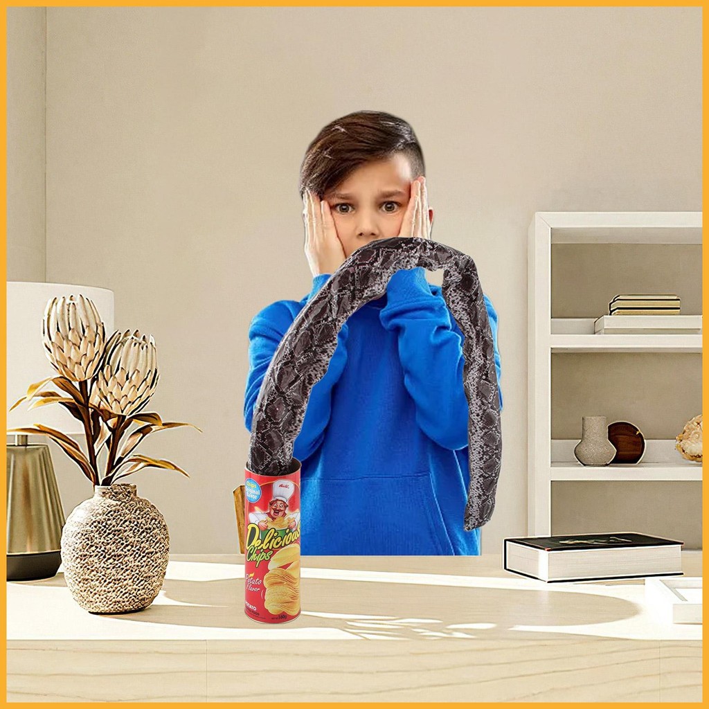 Snake Prank Realistic Potato Chip Snake Can Surprise Frightened Jump ...