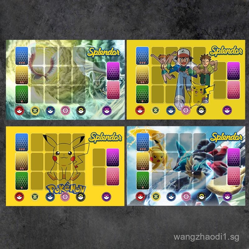 Pokémon Shining Gemstone Table Mat Customization diy Board Game Card ...