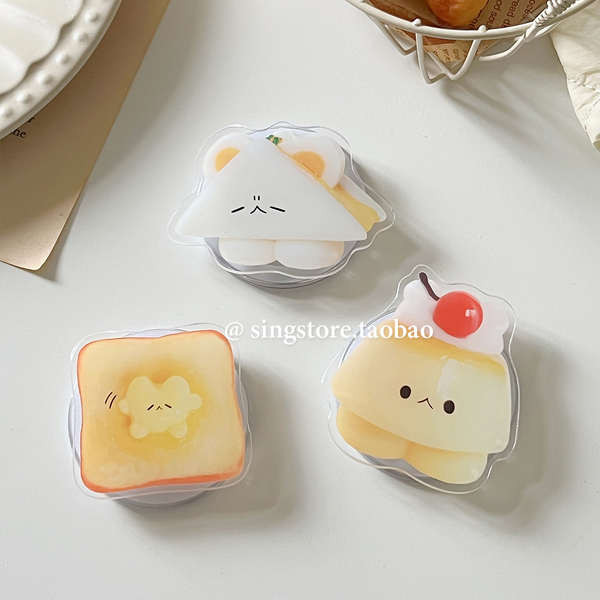 magnetic popsocket magsafe popsocket Korea Korea ins Cute Toast Pudding ...