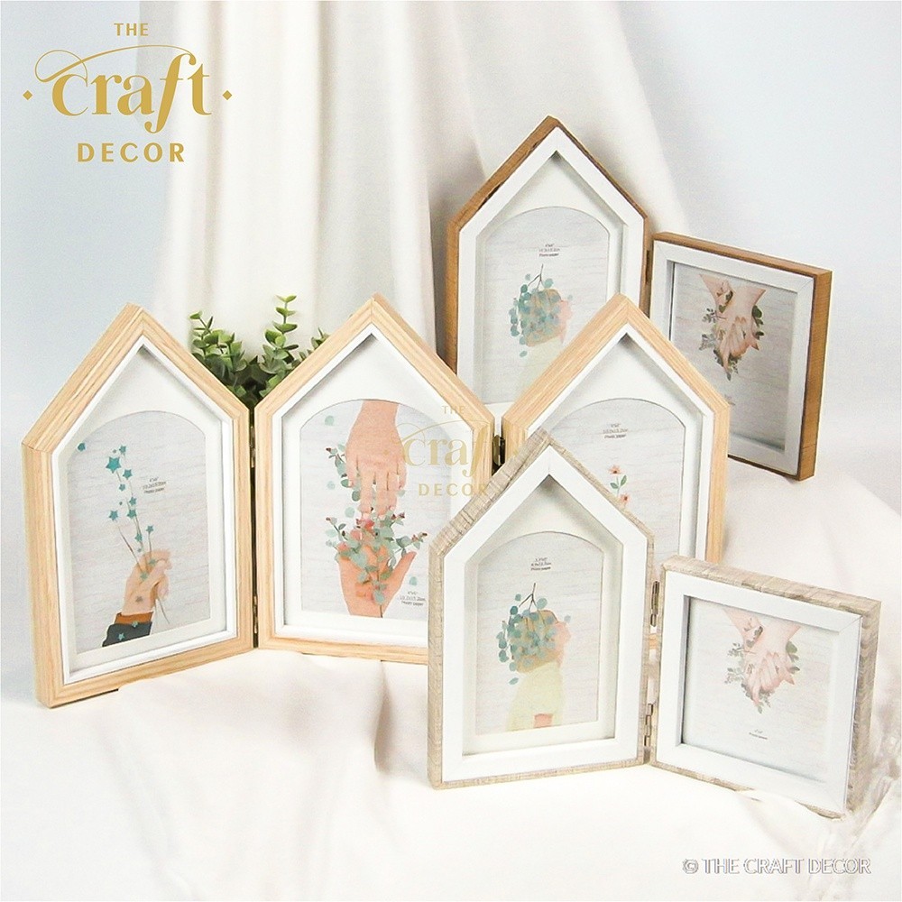 The Craft Decor Foldable Wooden Photo Frame | Table Open Frame | DIY ...
