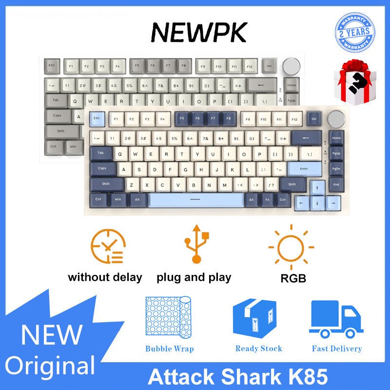 Attack Shark K85 wired mechanical keyboard hot swappable RGB Magnetic ...
