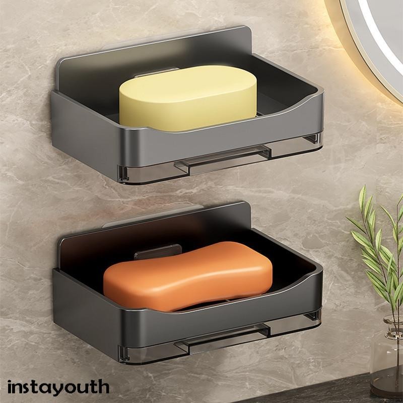 Simple Wall-mounted Soap Holder Bathroom Shower Room No-drilling Soap ...