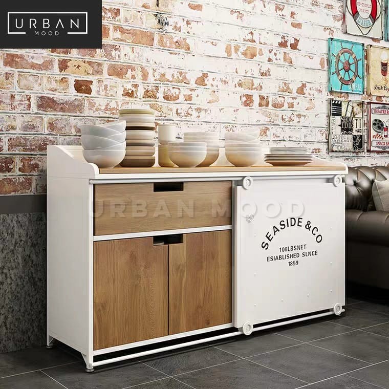 Urban Mood CLIFTON Modern Industrial Sideboard | Shopee Singapore