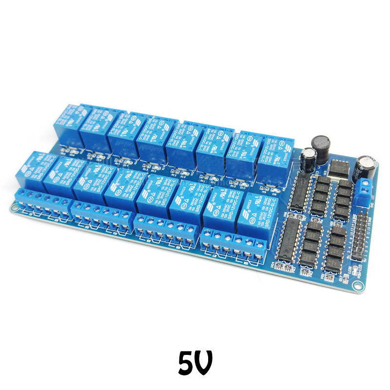 1PCS 16 Channel 5V 12V Relay Module Relay Control Board with ...