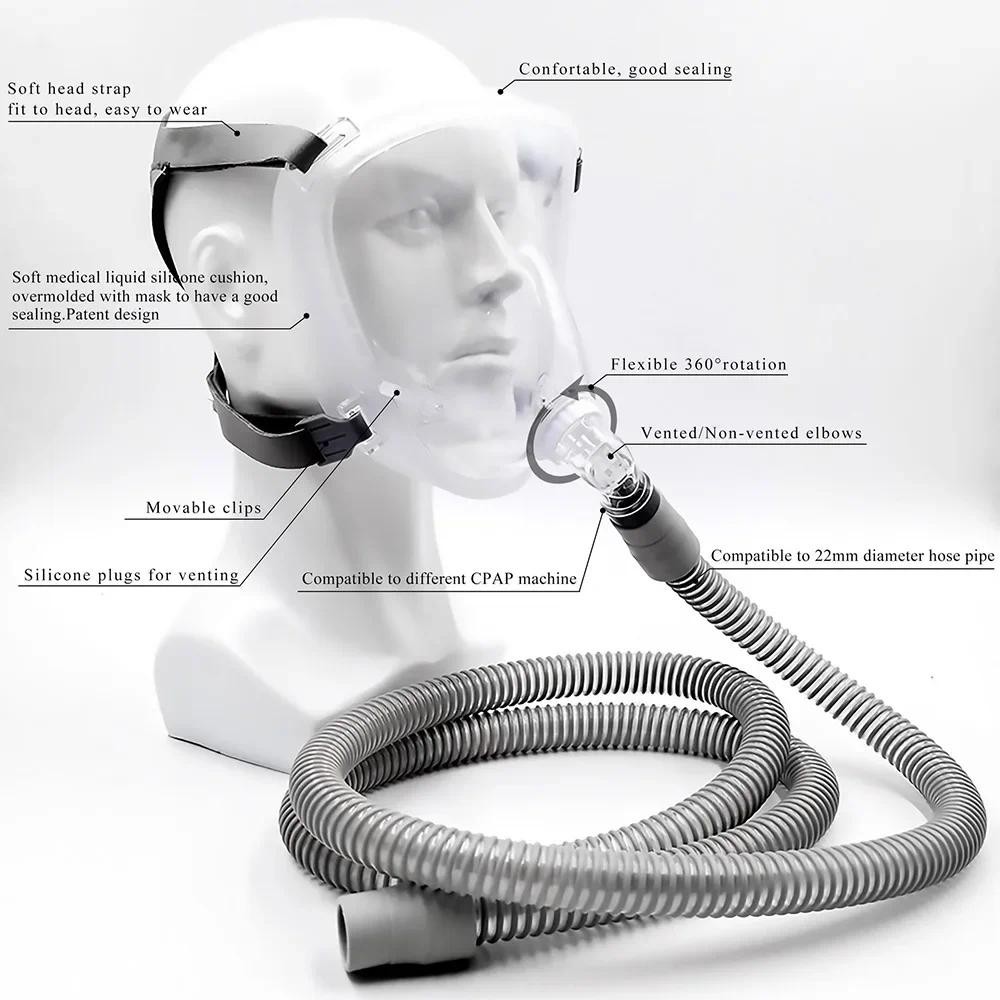 CPAP Mask Full Face Nose Mouth Mask CPAP BIPAP APAP Anti Snoring Sleep ...
