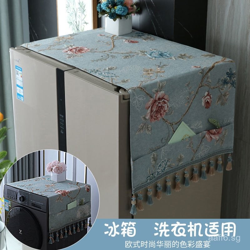European-Style Double Door Refrigerator Cover Cloth Drum Washing ...