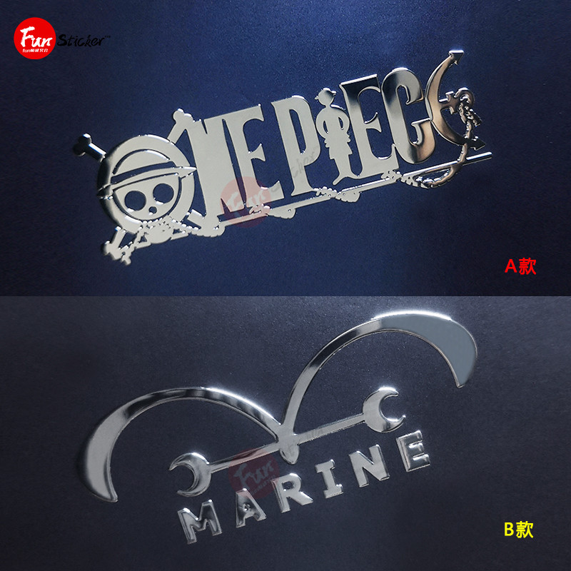 New Sticker One Piece Navy Luffy onepiece LOGO LOGO Mobile Phone ...