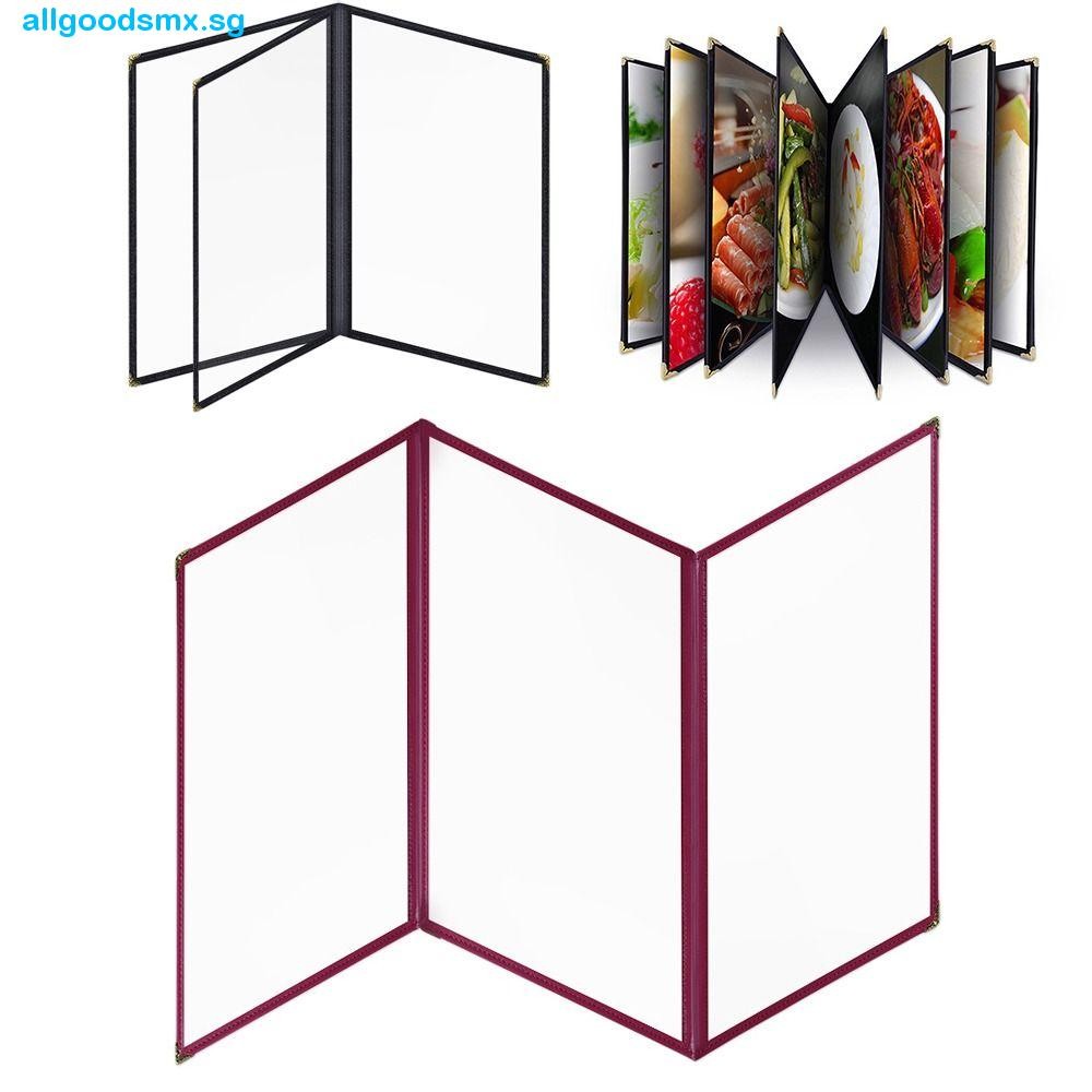 ALLGOODS PVC Transparent Menu Cover, Foldable A4 A4 Menu Paper Holder ...