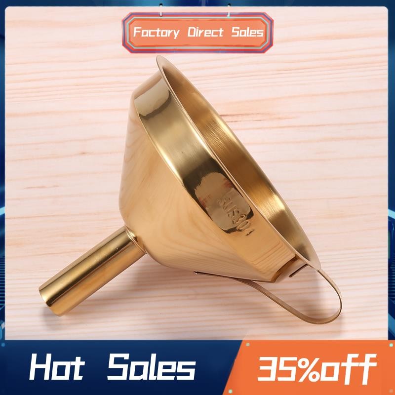 Stainless Steel Funnel Kitchen Oil Liquid Funnel with Detachable Filter ...