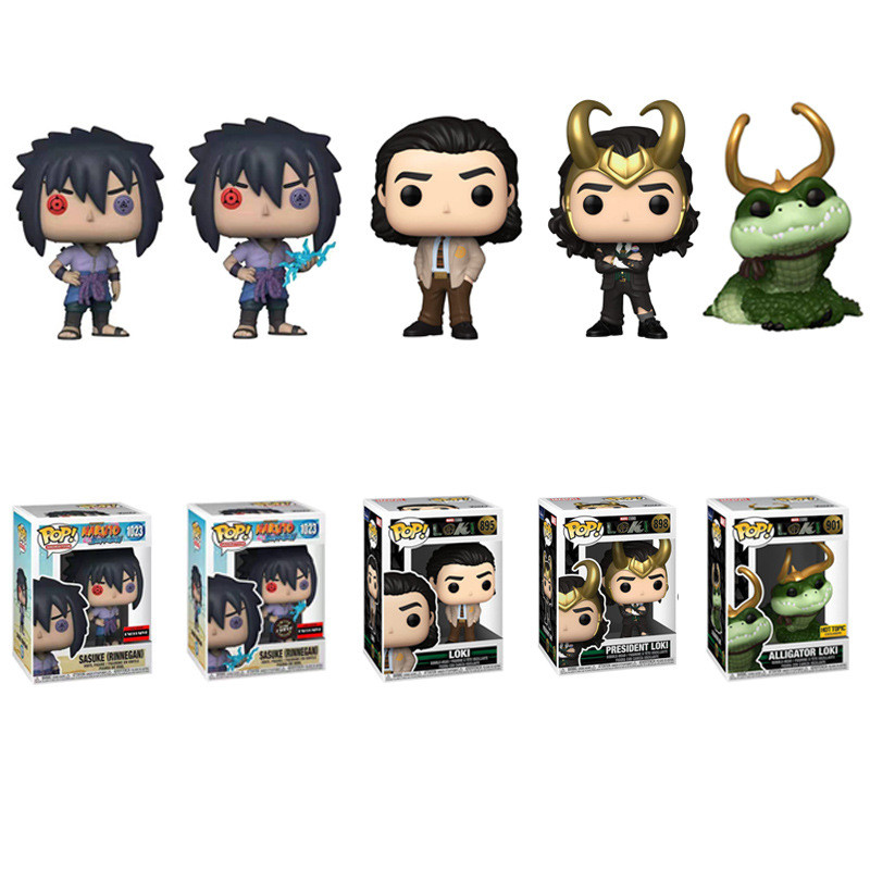 5 Naruto Merchandise Figures Sasuke POP LOKI LOKI Crocodile LOKI Crown ...