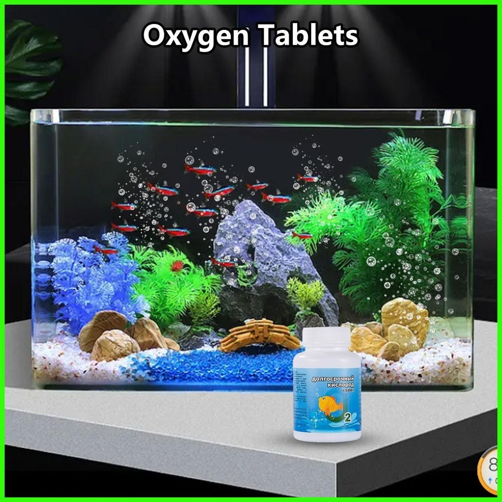 Fish Tank Water Cleaner Tablets Aquarium Long-Term Oxygenation ...