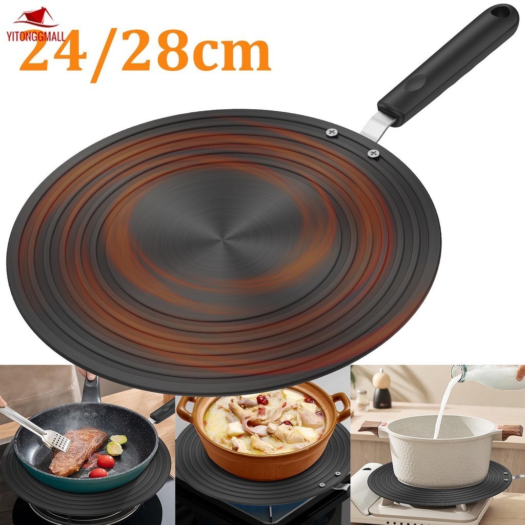 Induction Adapter Plate Double Sided Heat Diffuser Plate with Handle ...