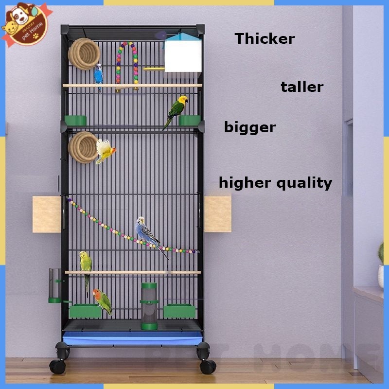Bird Cage Parrot Cage Bold Reinforcement Large Villa Bird Cage Xuanfeng ...