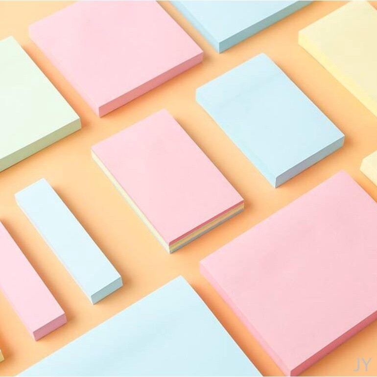 Notepad 100 sheets Morandi memo message sticky notepad | Shopee Singapore